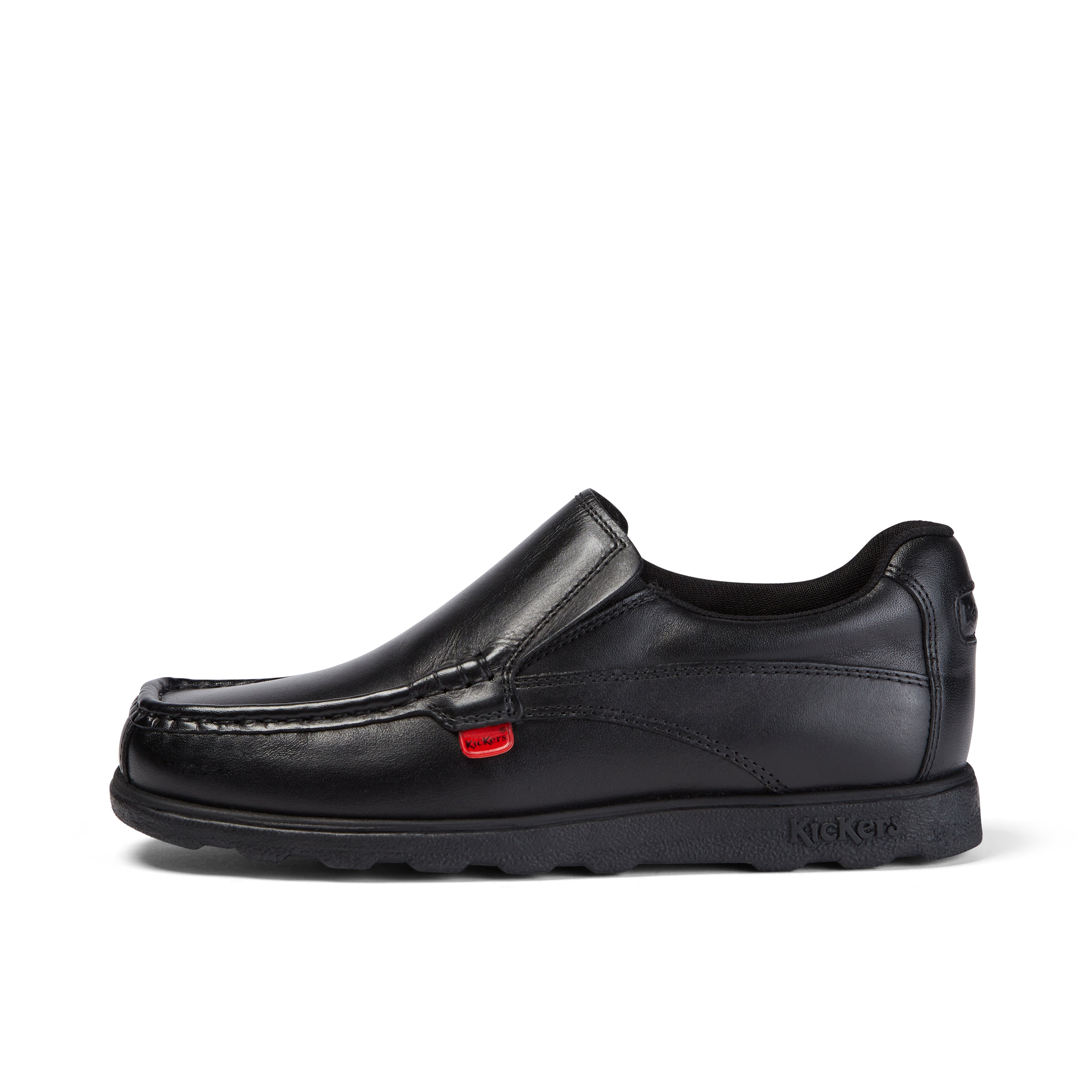 Fragma Slip Lthr Ym Blk Black | Kickers