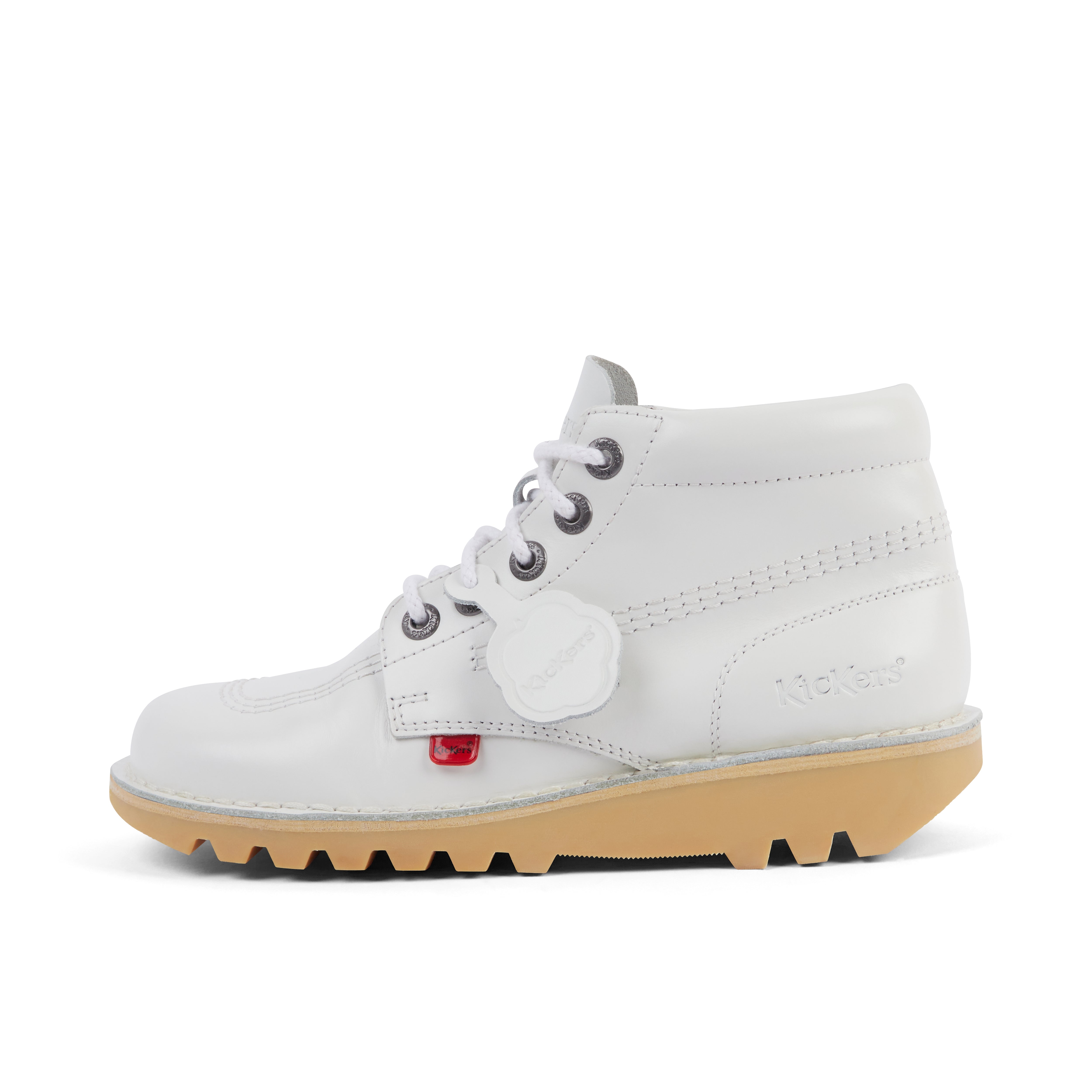 Kick Hi Lthr Au Wht White | Kickers